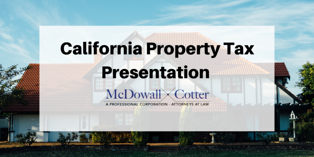 California Property Tax Presentation with Brett Lytle at SGC | McDowall ...